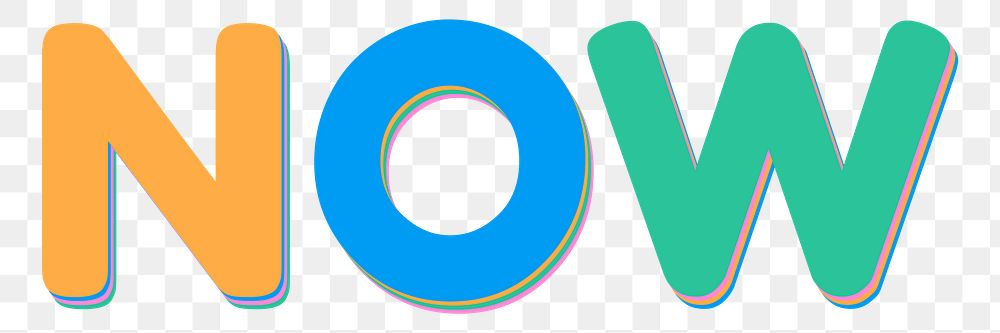 Word now png text typography | Free PNG Sticker - rawpixel