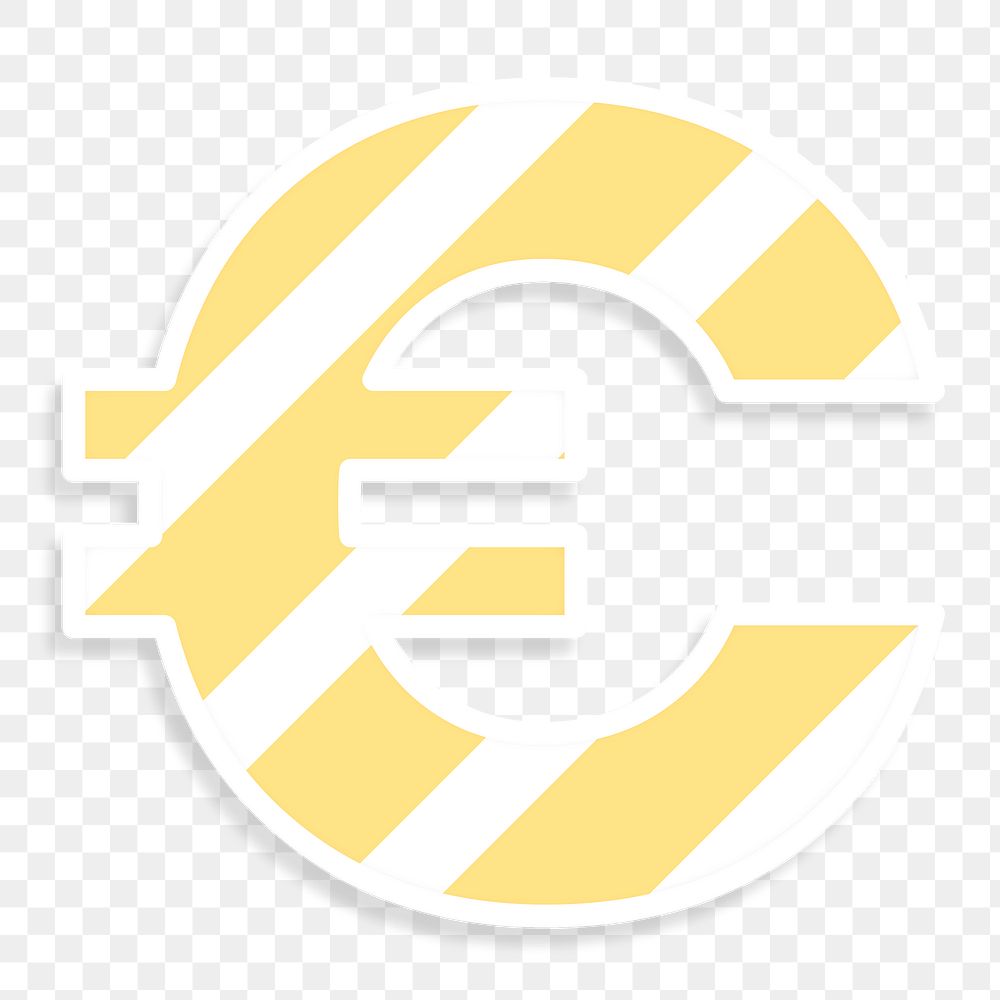 Png euro sign yellow font | Free PNG Sticker - rawpixel