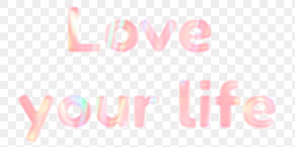 Orange love your life png | Free PNG Sticker - rawpixel