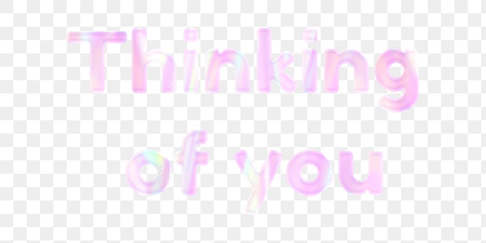 Shiny thinking of you png | Free PNG Sticker - rawpixel