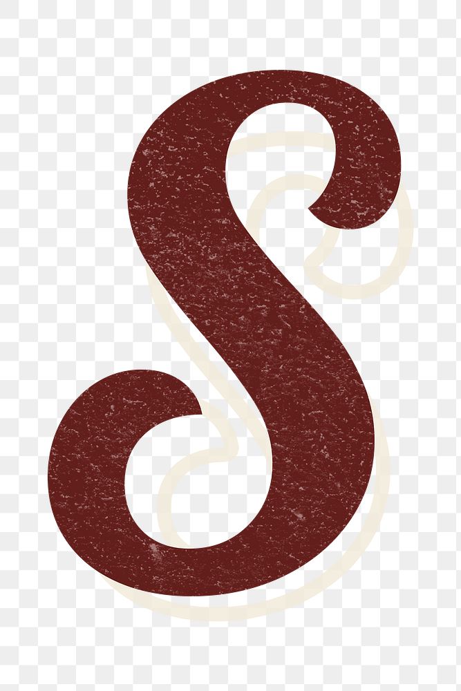 Letter S abc calligraphy handwriting | Premium PNG Sticker - rawpixel