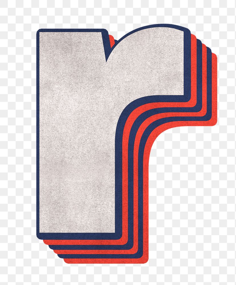 Letter r png layered effect | Free PNG Sticker - rawpixel