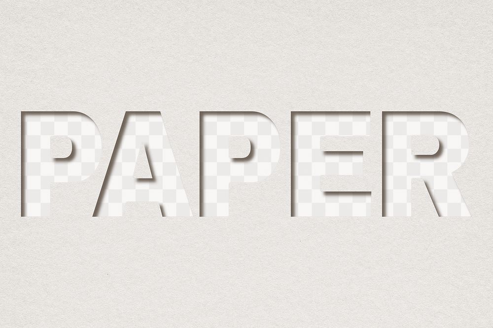 Paper cutout paper png word | Free PNG - rawpixel