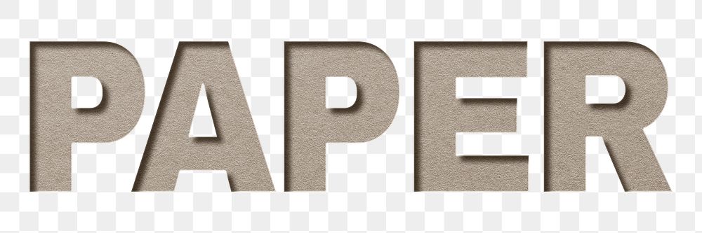 Paper word paper cut png | Free PNG Sticker - rawpixel