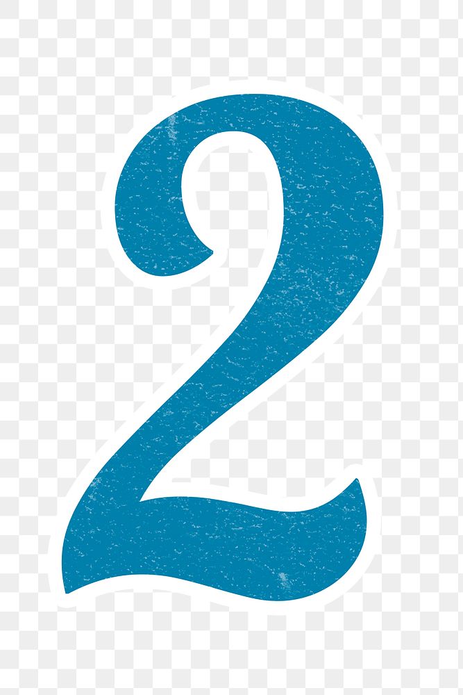 Png retro number 2 bold | Free PNG Sticker - rawpixel