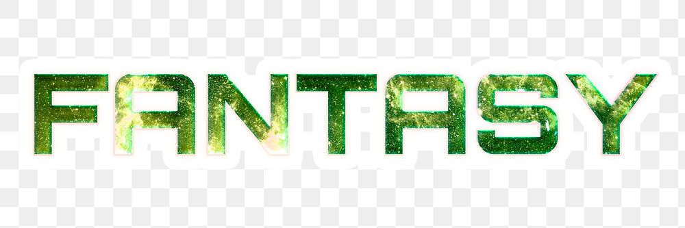 FANTASY png sticker typography word | Free PNG Sticker - rawpixel