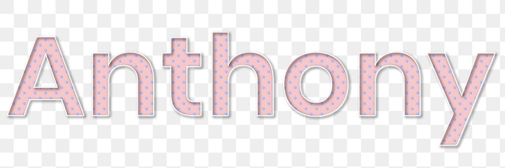 Png male name Anthony typography | Free PNG Sticker - rawpixel
