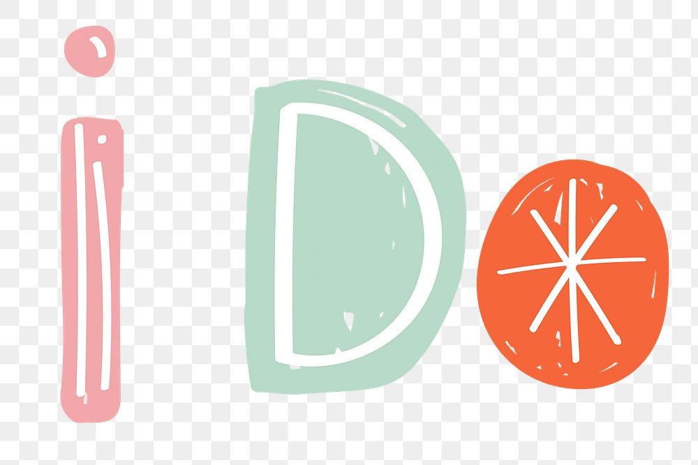 I do text png typography | Free PNG Sticker - rawpixel