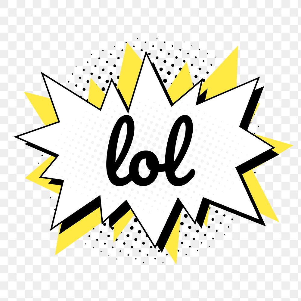 Png lol word comic calligraphy | Free PNG Sticker - rawpixel