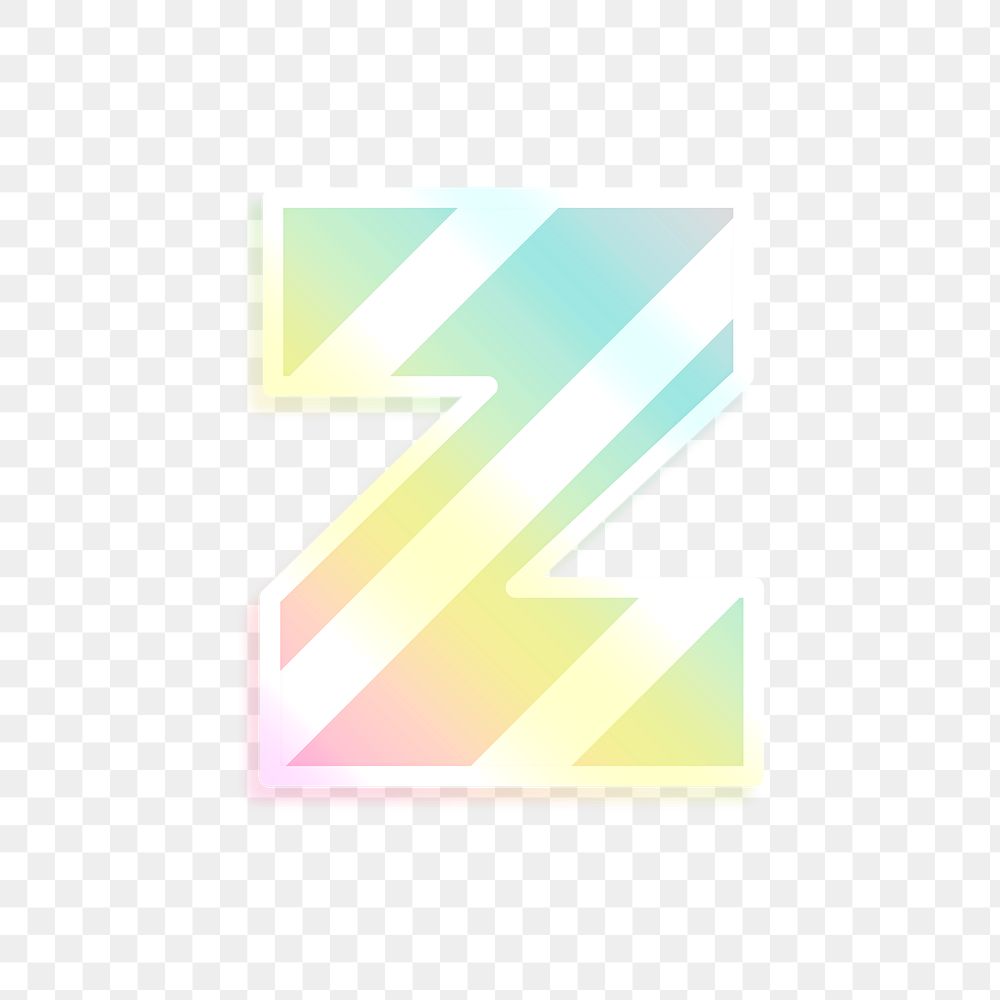Png letter z rainbow gradient | Free PNG Sticker - rawpixel