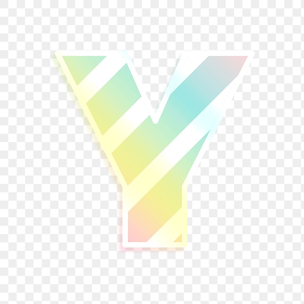 Png letter y rainbow gradient | Free PNG Sticker - rawpixel