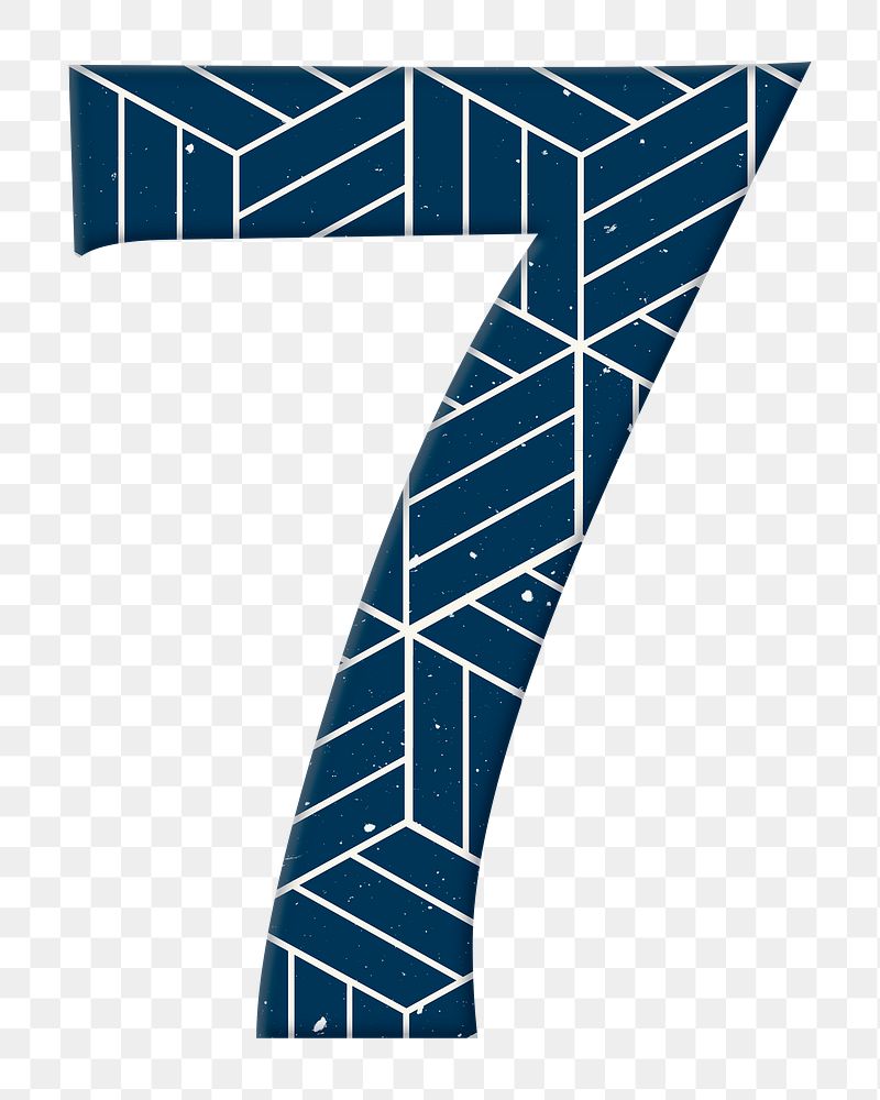 Geometric pattern seven png Japanese | Free PNG Sticker - rawpixel