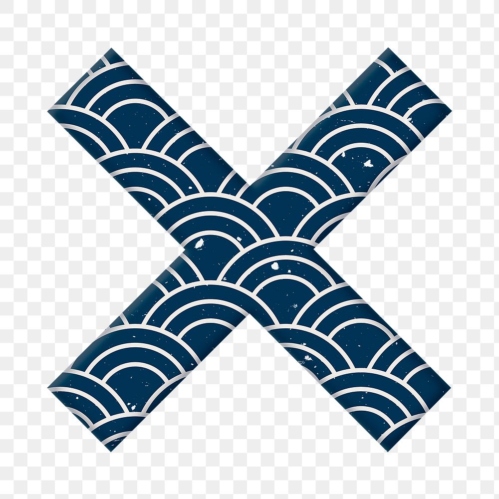 Png multiplication sign wave Japanese | Free PNG Sticker - rawpixel