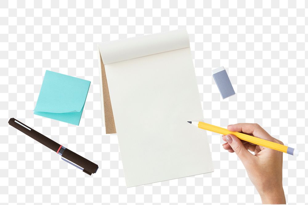 Hand writing on a notebook | Premium PNG Sticker - rawpixel
