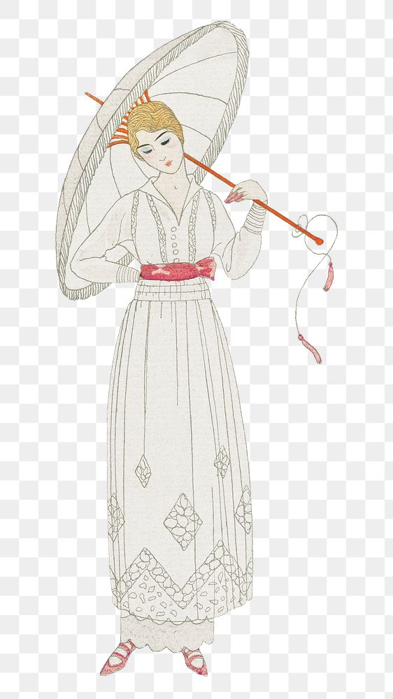 1920s women's fashion png, remix | Premium PNG Sticker - rawpixel