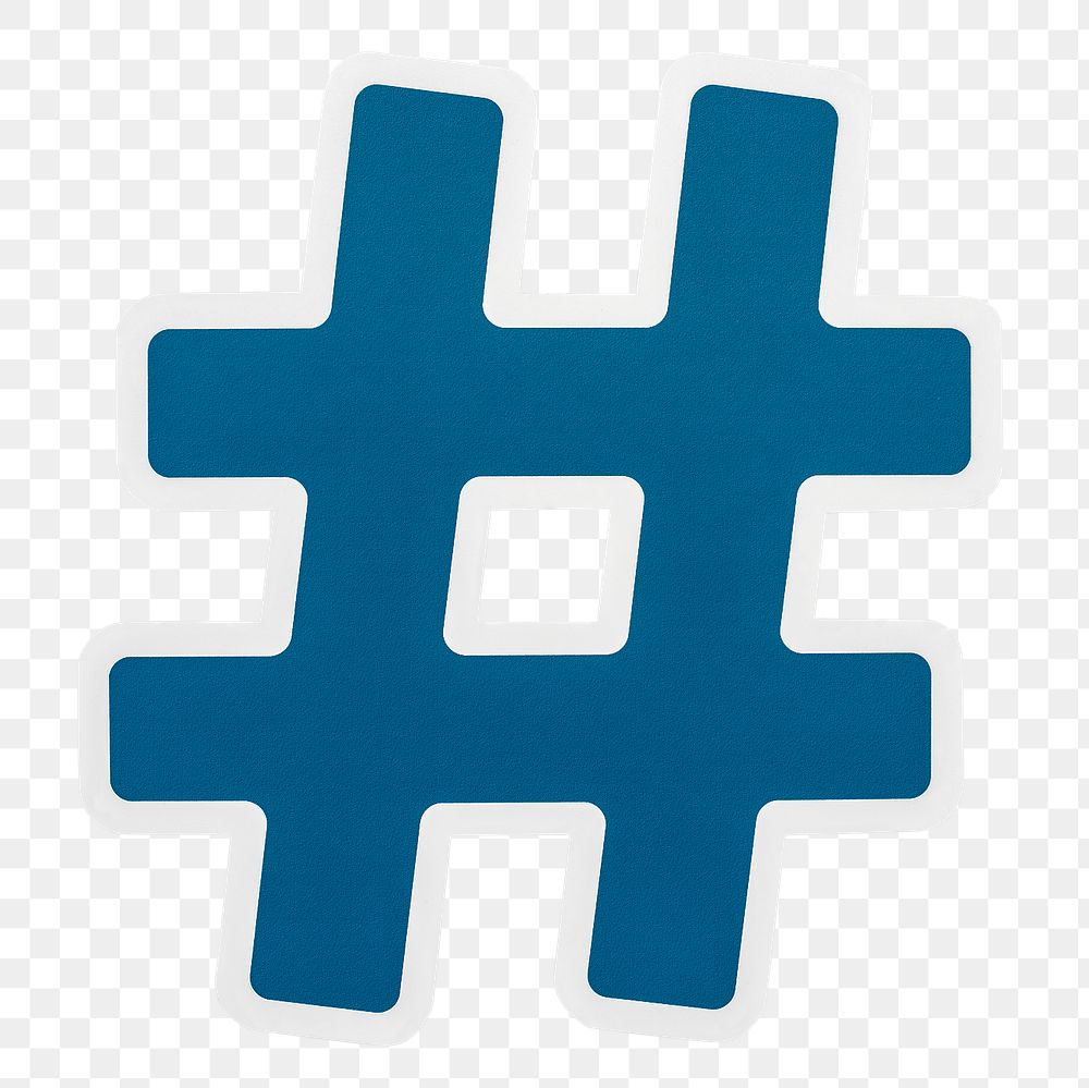Number sign hashtag icon design | Free PNG Sticker - rawpixel
