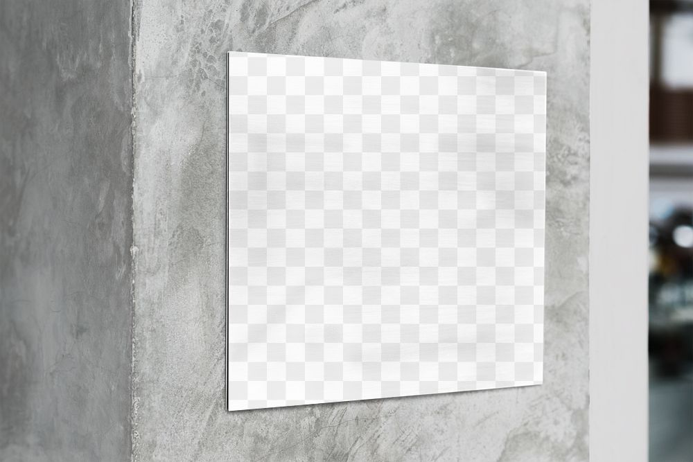 Wall sign png mockup | Premium PNG - rawpixel