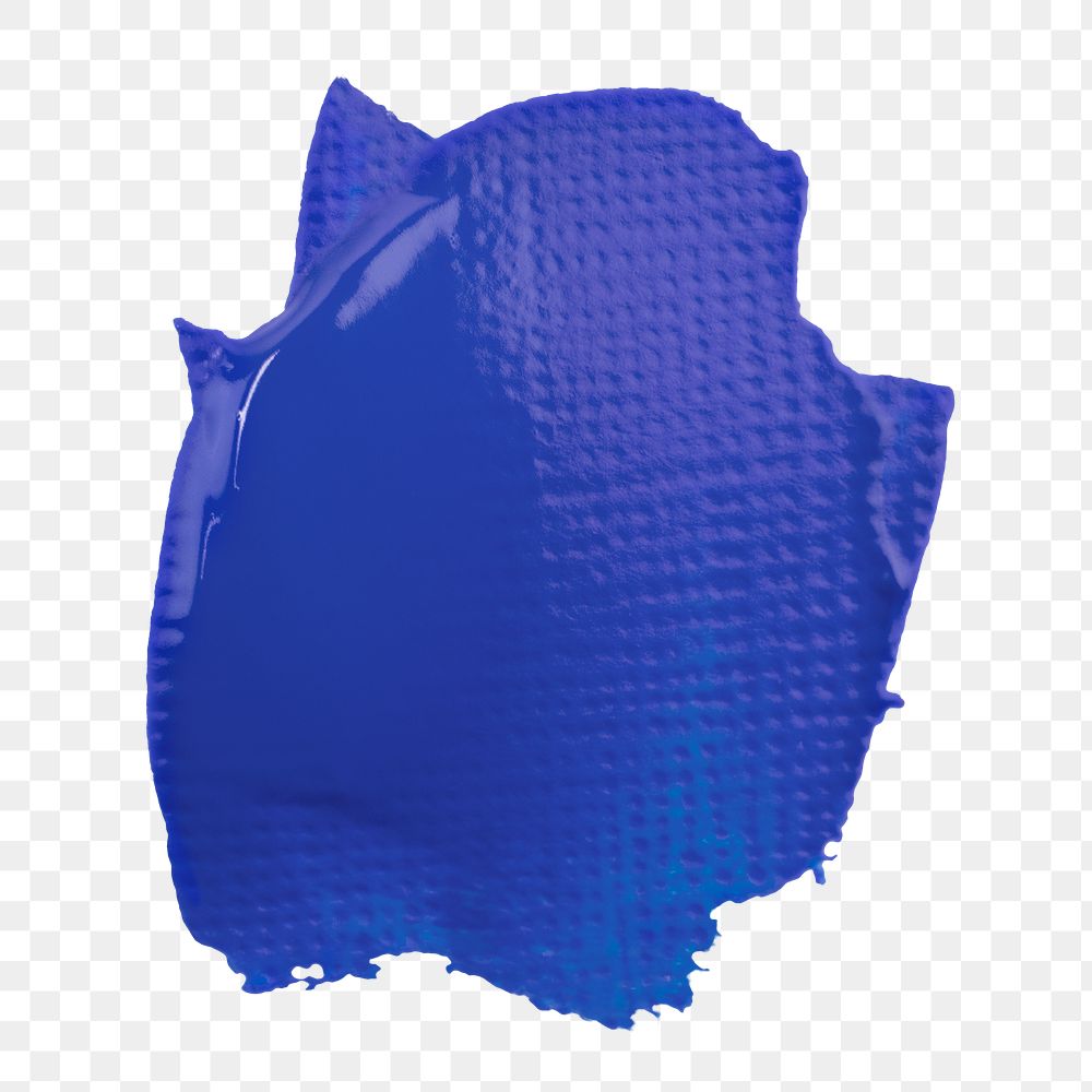 Blue paint smudge textured png | Free PNG Sticker - rawpixel