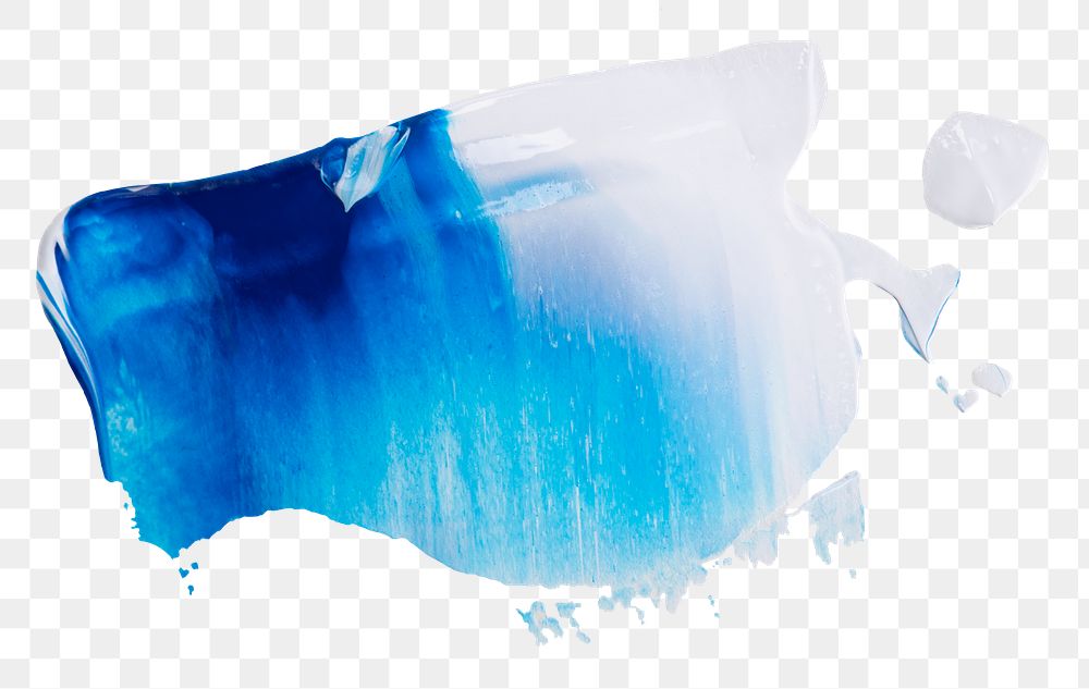 Blue paint smudge textured png | Free PNG Sticker - rawpixel