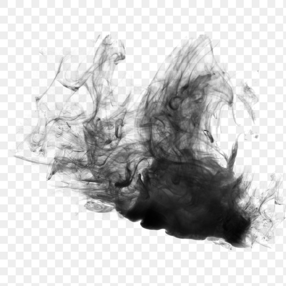 Black smoke effect design element | Premium PNG Sticker - rawpixel
