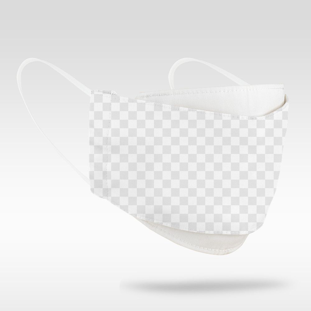 Fabric face mask mockup | Free PNG - rawpixel