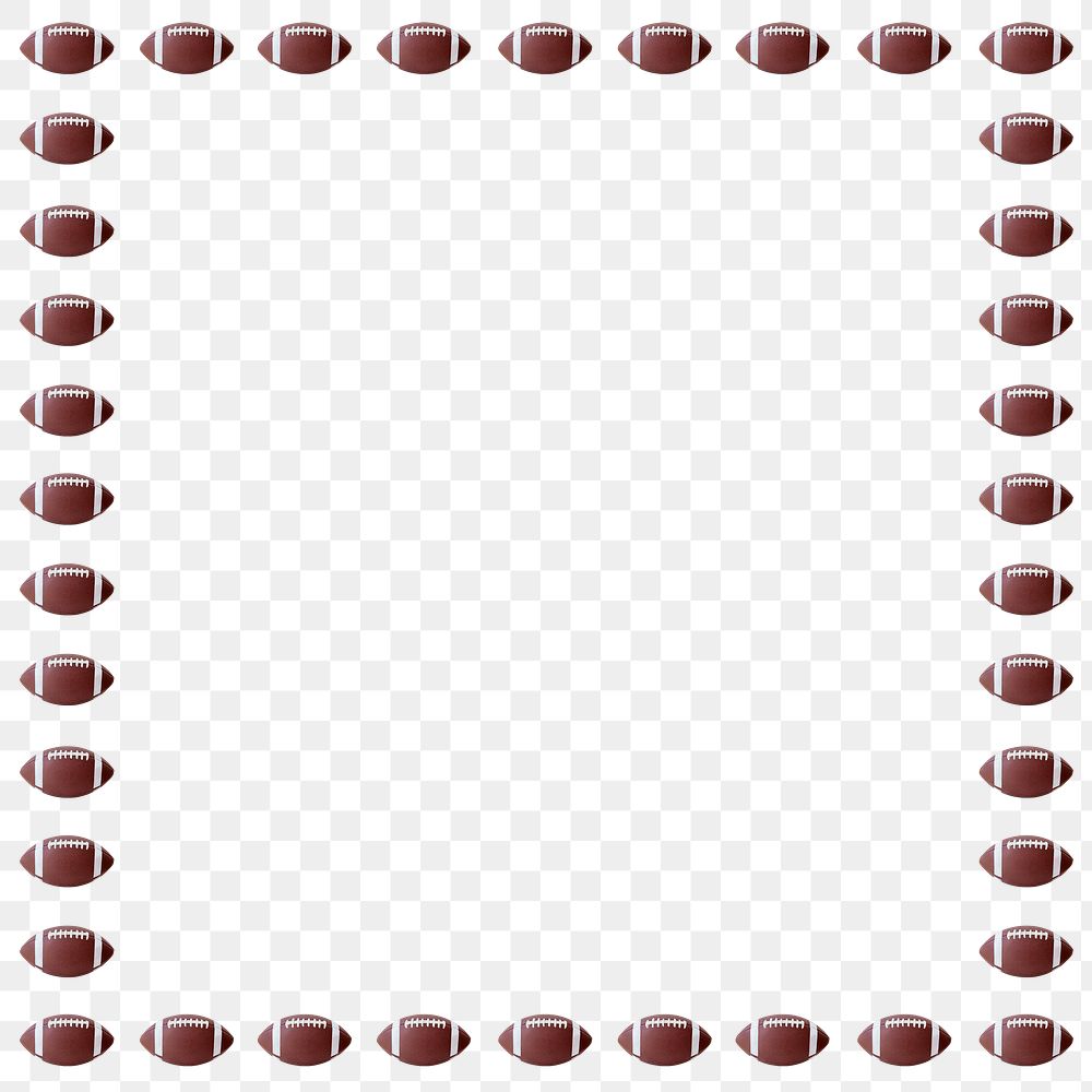 American football ball frame design | Free PNG - rawpixel