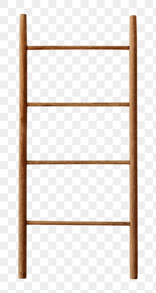 Wooden step ladder design element | Premium PNG Sticker - rawpixel