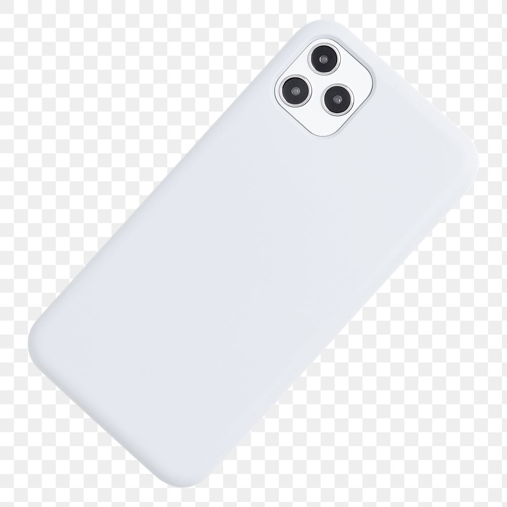 White mobile phone case mockup | Free PNG Sticker - rawpixel