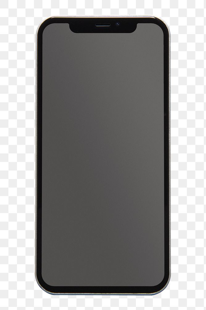 Smartphone black screen mockup png | Premium PNG Sticker - rawpixel
