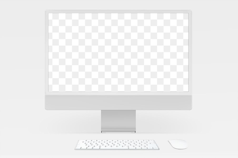 Computer screen png mockup gray | Free PNG - rawpixel