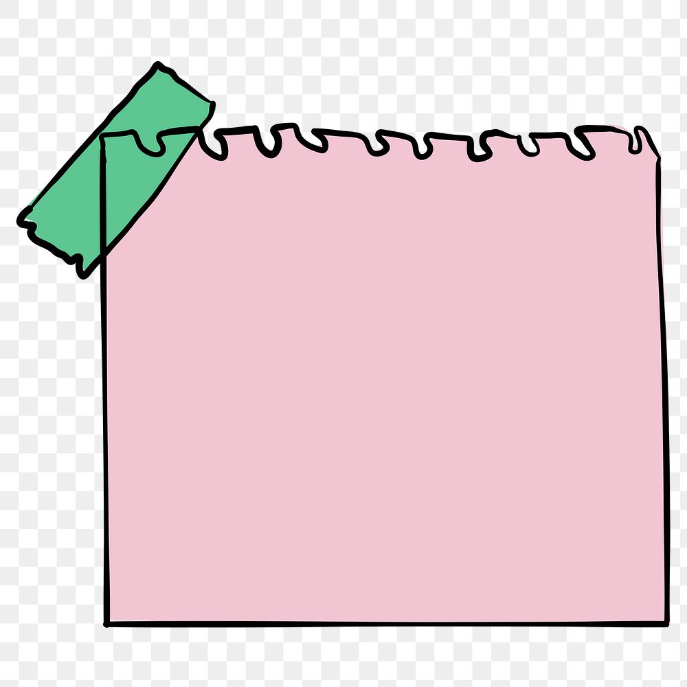 Png sticker note in pastel | Premium PNG Sticker - rawpixel