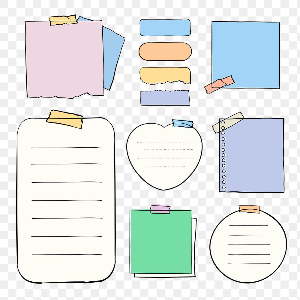 Png digital stickers pastel set | Premium PNG - rawpixel