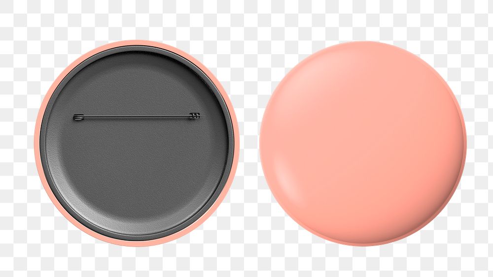 Pin badges png, front and | Free PNG - rawpixel