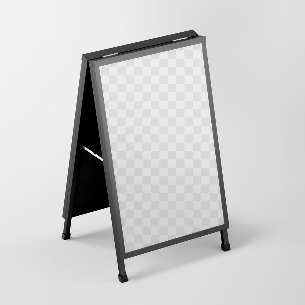 A-frame sign mockup png transparent, | Premium PNG - rawpixel