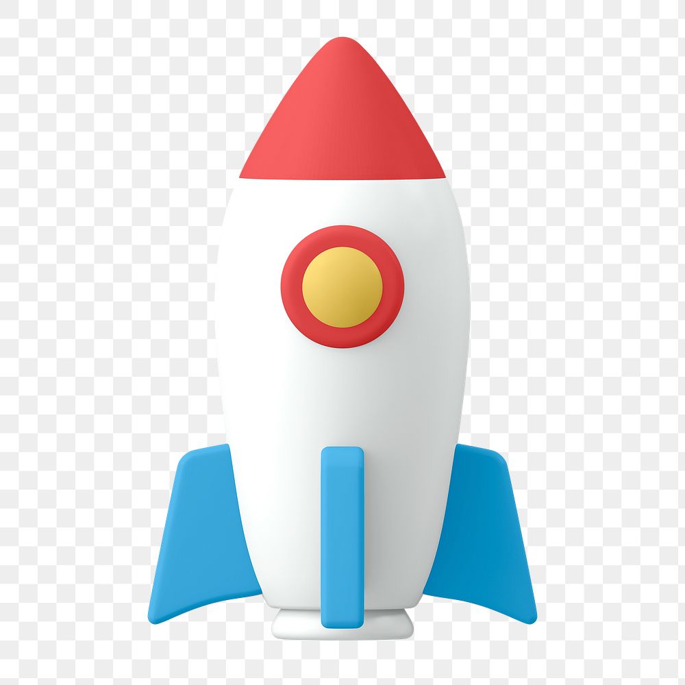 3D rocket png sticker, aerospace | Premium PNG - rawpixel