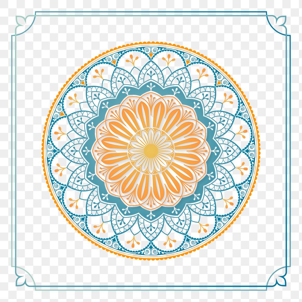 Colorful arabesque patterned design element | Premium PNG - rawpixel
