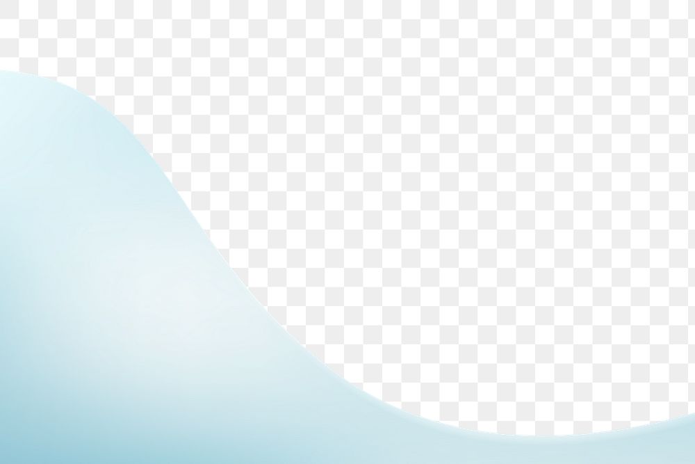 Blue curved border design element | Free PNG - rawpixel