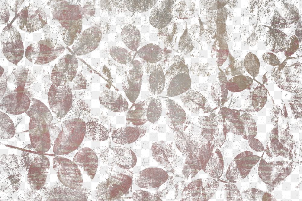 Grunge brown leaf pattern textured | Premium PNG - rawpixel