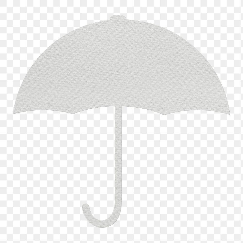 Gray textured paper umbrella sticker | Free PNG Sticker - rawpixel