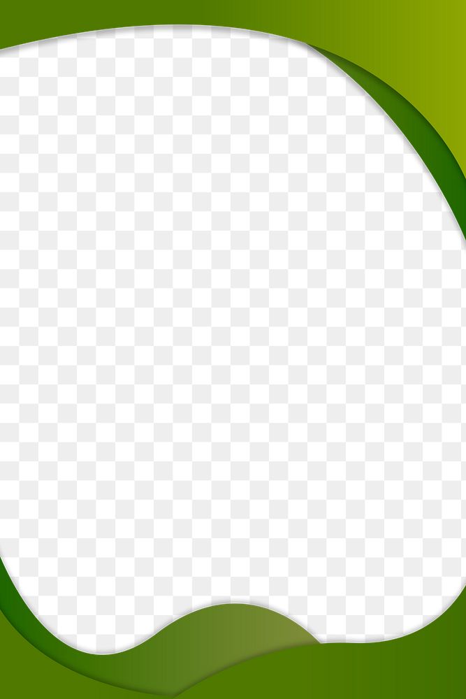 Green fluid shape frame design | Premium PNG - rawpixel
