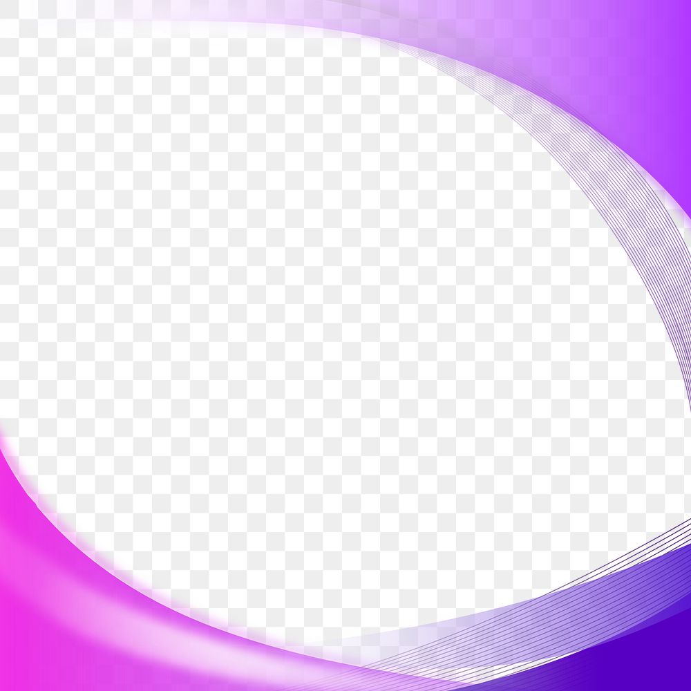 Purple curve frame template design | Free PNG - rawpixel