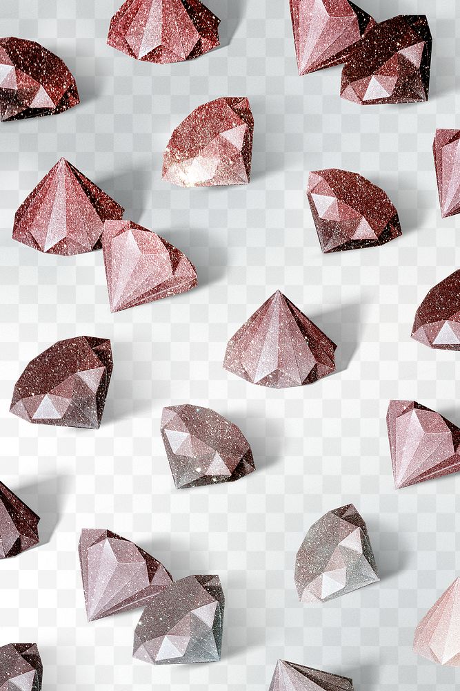 Red paper craft diamond patterned | Free PNG - rawpixel