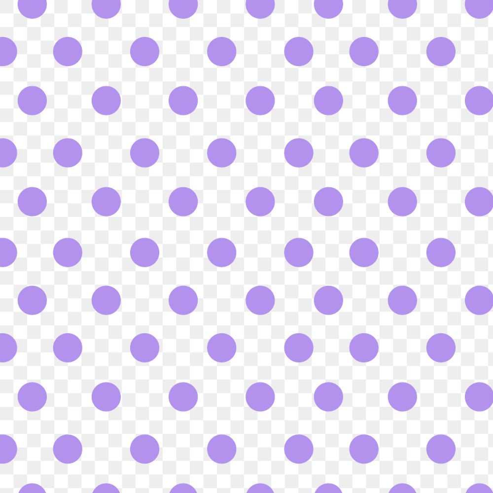 Pastel purple polka dots pattern | Premium PNG - rawpixel
