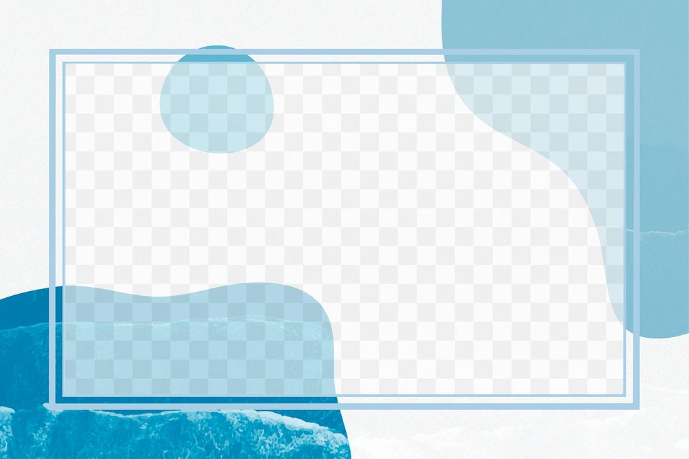 Acrylic texture frame png blue | Free PNG - rawpixel