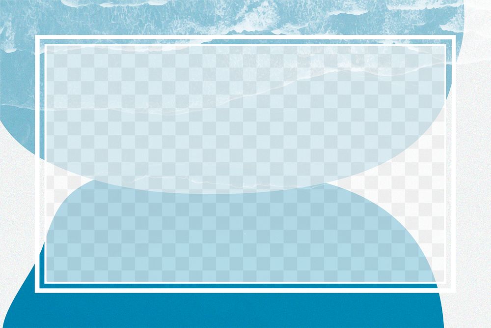 Blue rectangular frame png background | Free PNG - rawpixel