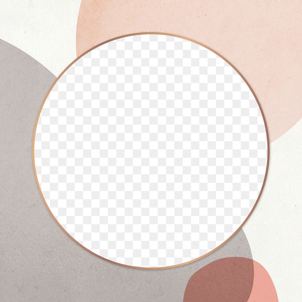 Gold round metallic frame png | Free PNG - rawpixel