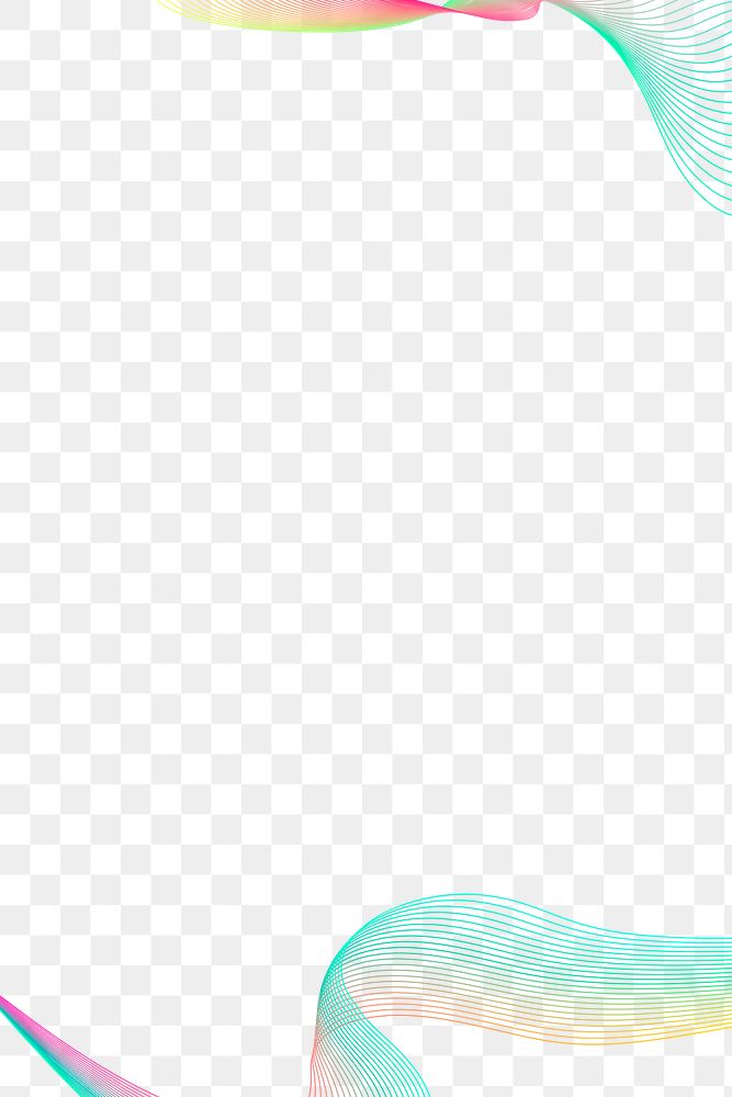 Colorful neon synthwave frame design | Free PNG - rawpixel