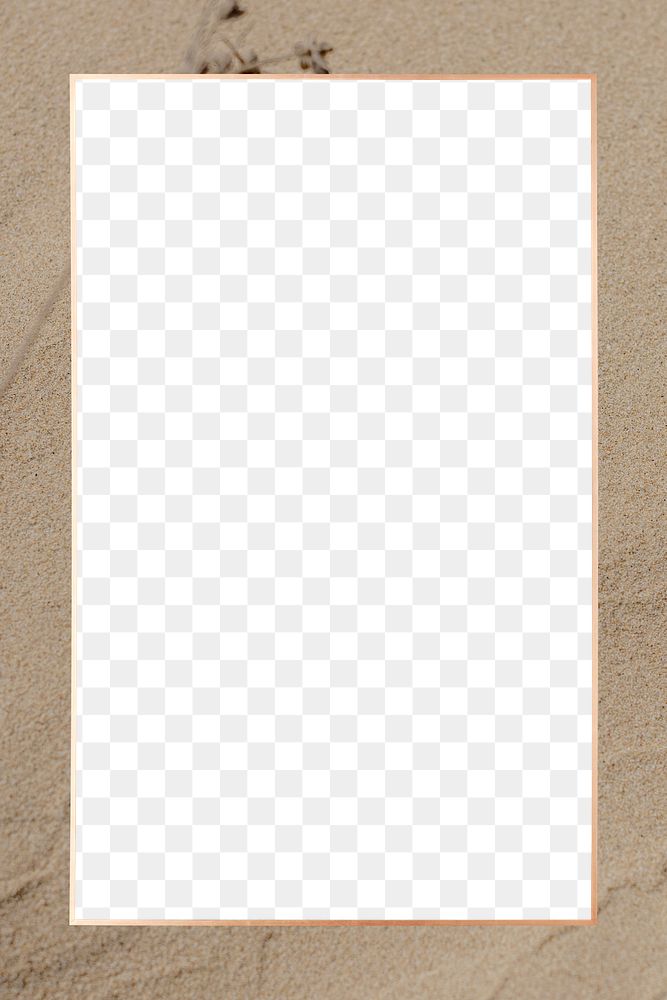 Sand texture rectangle frame design | Free PNG - rawpixel