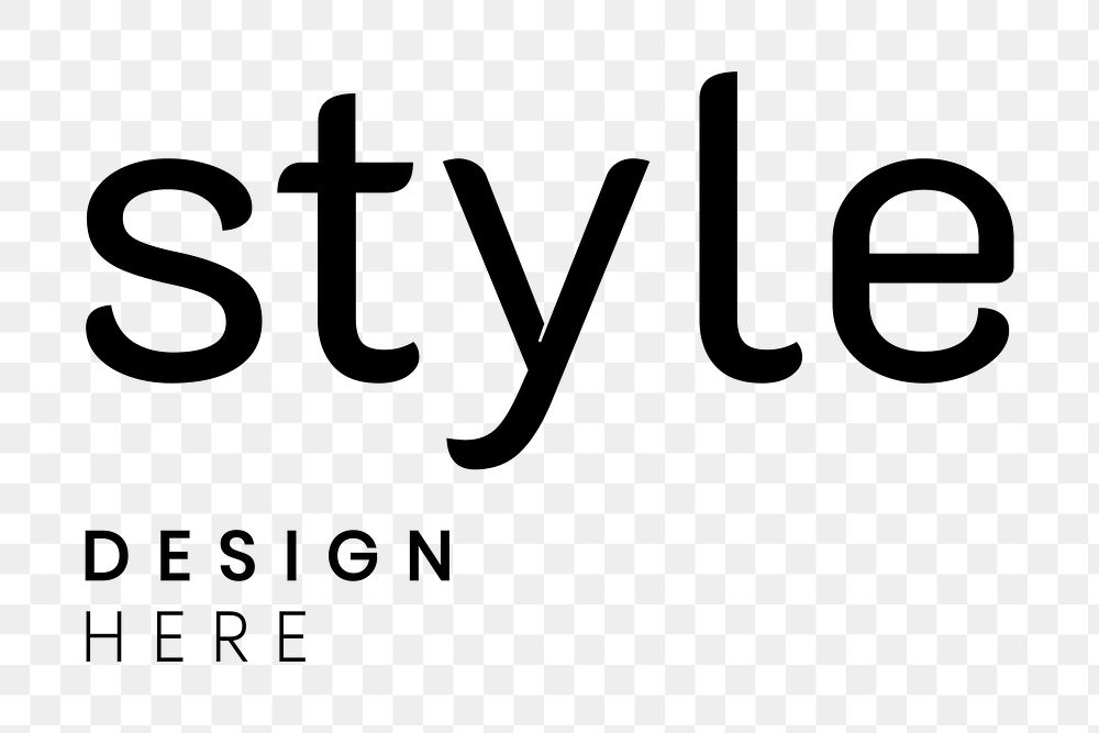 Style typography design here png | Free PNG Sticker - rawpixel