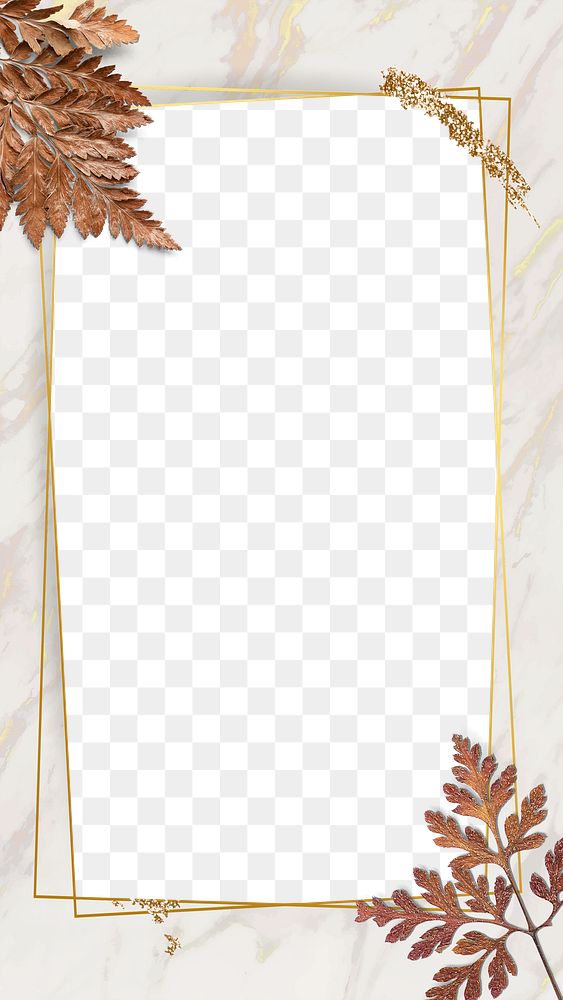 Marble png frame fern leaf | Free PNG - rawpixel